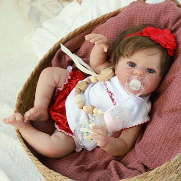 No Brand | Toys | Reborn Baby Dolls Red Realistic Silicone Cute Soft ...